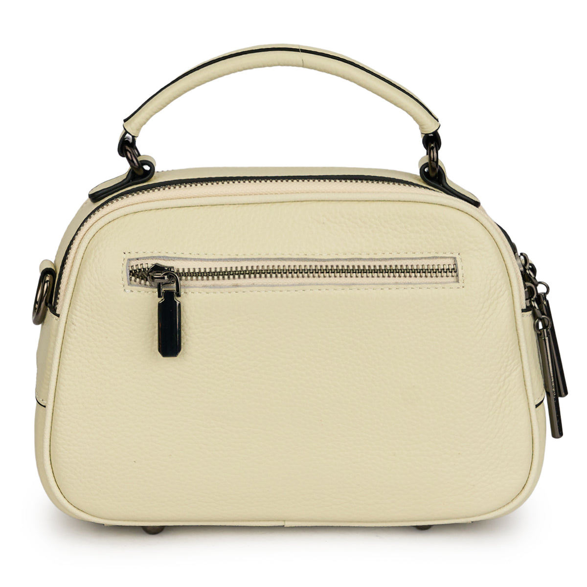 Geanta dama din piele naturala alba 21632 – Superlative.ro