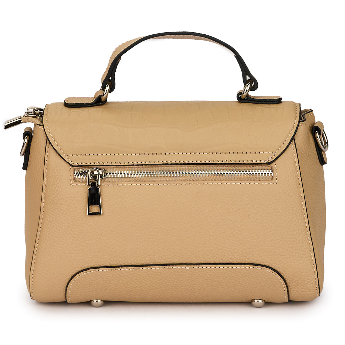 Geanta dama din piele naturala bej 21174 – Superlative.ro