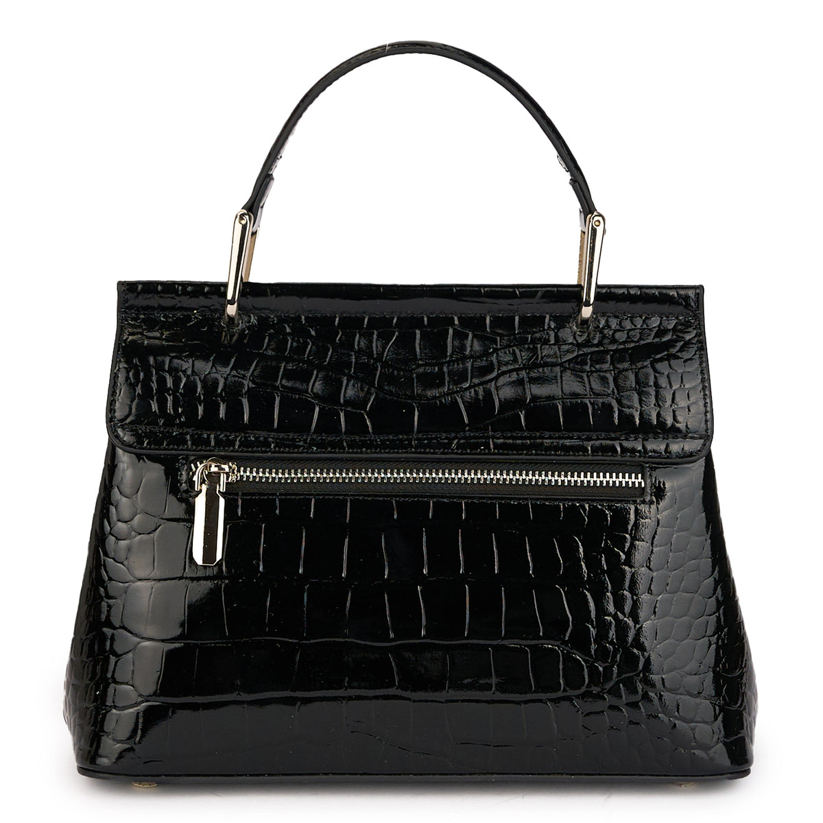 Geanta dama din piele naturala neagra 21258 – Superlative.ro
