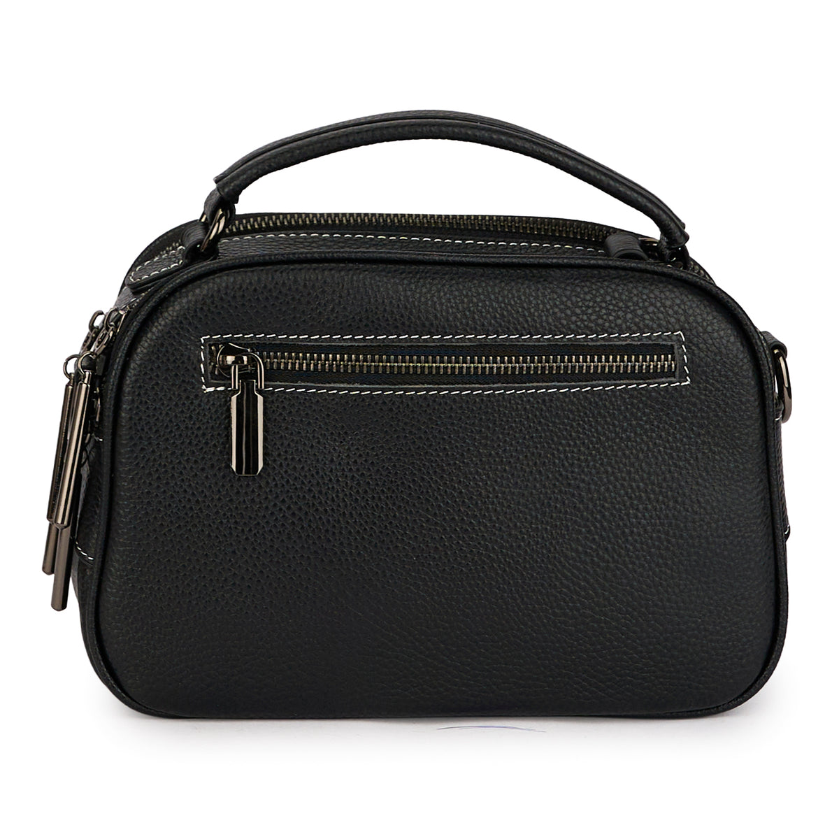 Geanta dama din piele naturala neagra 21554 – Superlative.ro