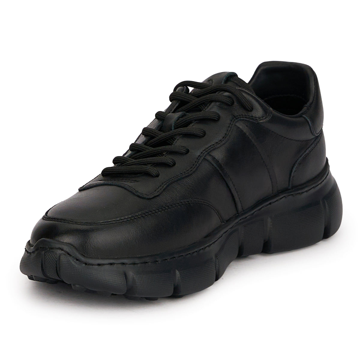 Pantofi barbati casual din piele naturala neagra 7911 – Superlative.ro