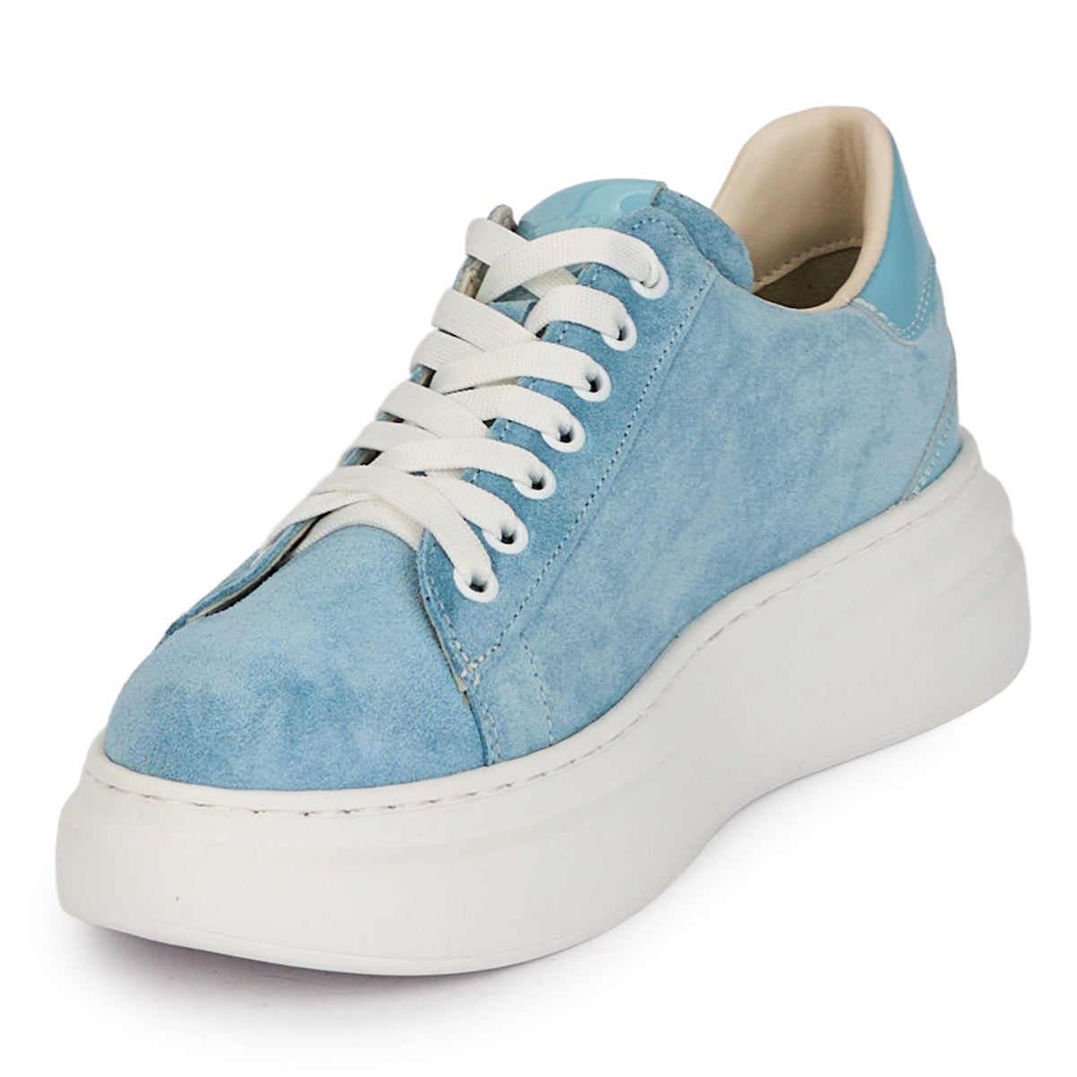 Pantofi casual dama din piele naturala bleu 18334 – Superlative.ro