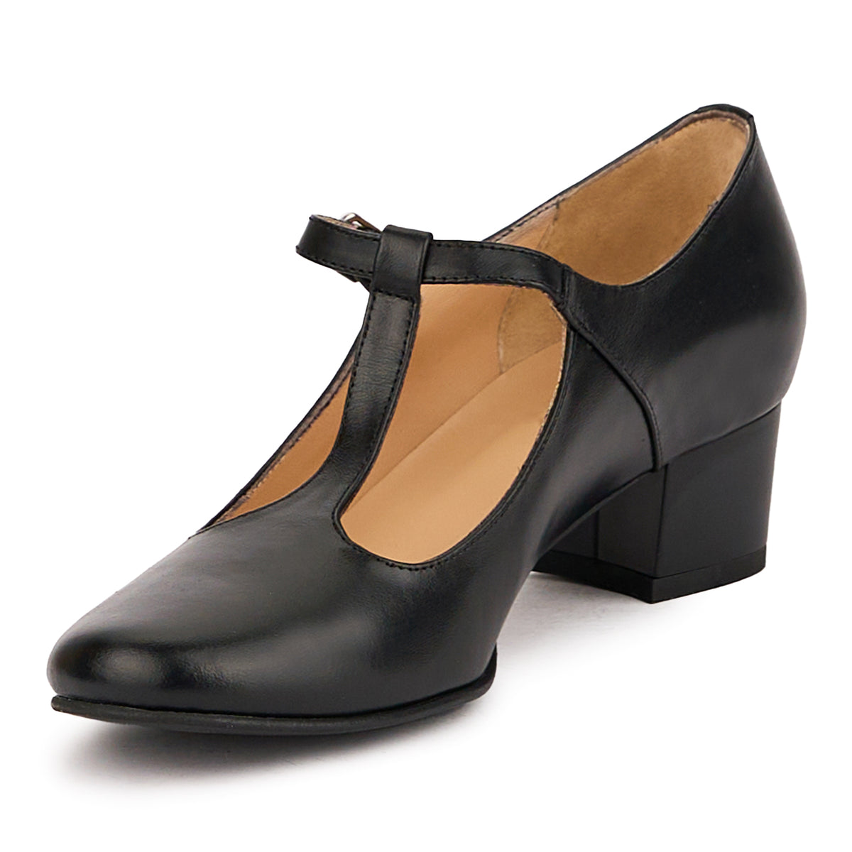 Pantofi dama din piele naturala cu bareta pe glezna si toc mic 4 cm 16 ...
