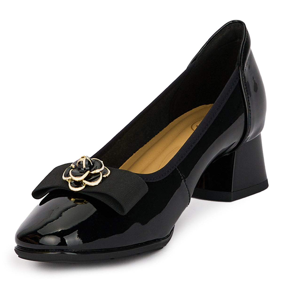 Pantofi dama din piele naturala cu toc mic 17984 – Superlative.ro