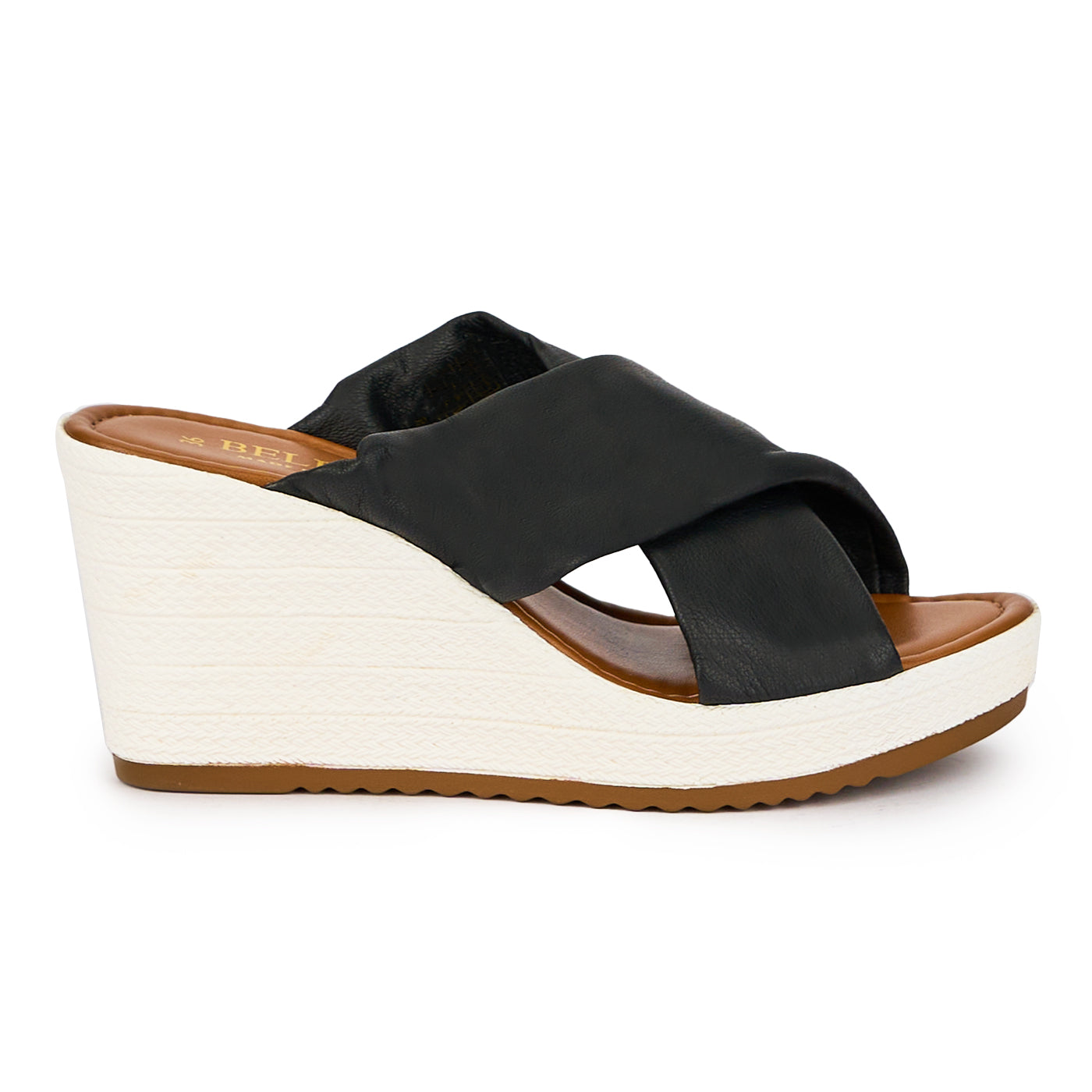 Papuc dama din piele naturala neagra cu talpa inalta 15846 – Superlative.ro