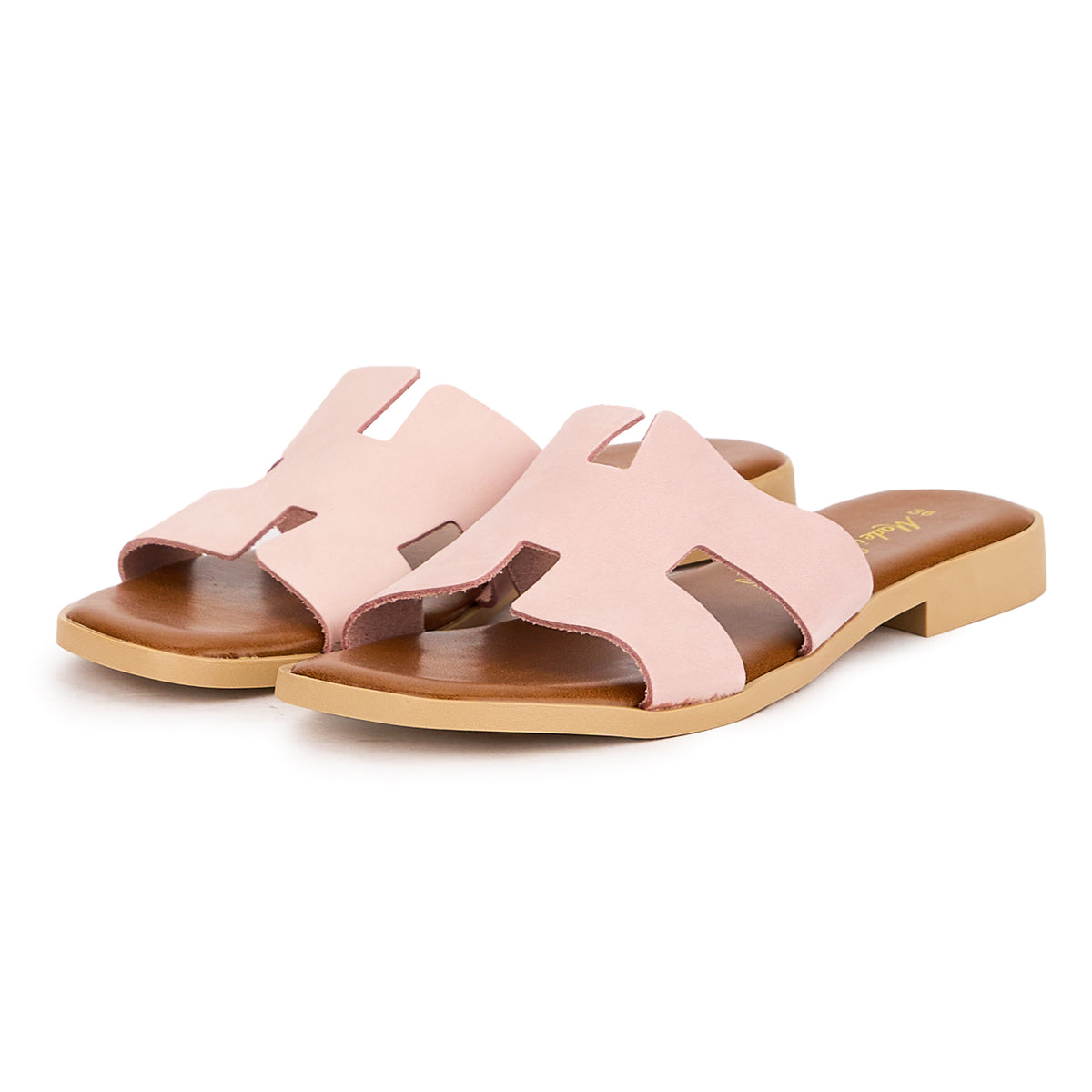 Papuc dama din piele naturala roz 16570 – Superlative.ro