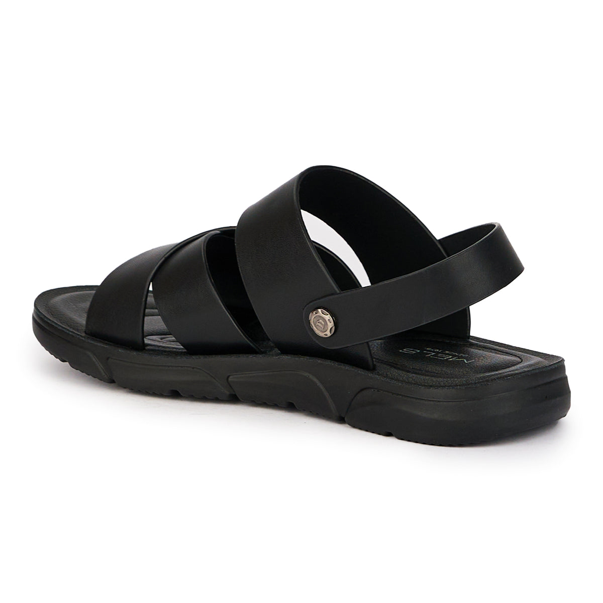 Sandale barbati din piele naturala neagra 7725 – Superlative.ro