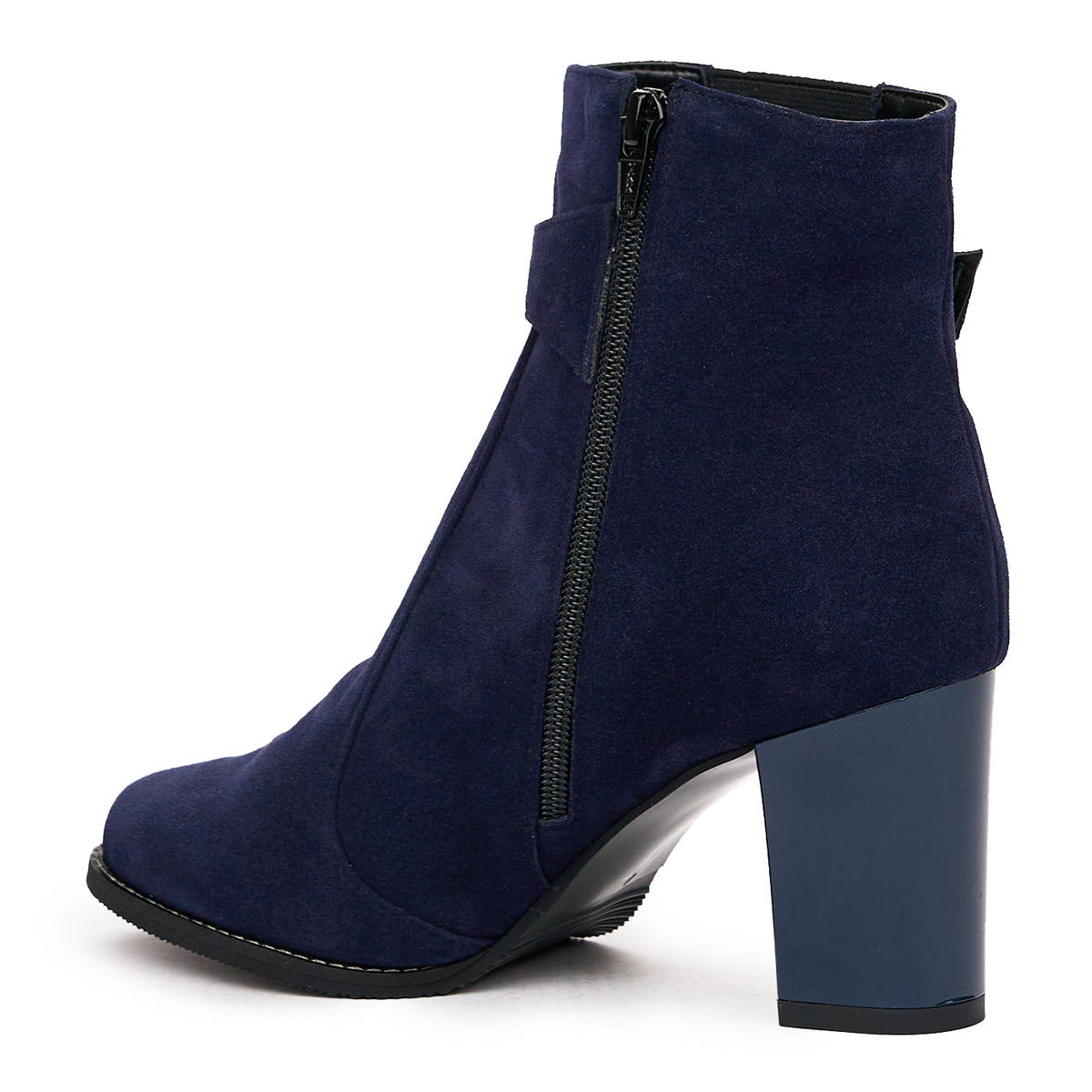 Botine Dama Piele cu Toc Gros Bleumarin 6786 – Superlative.ro