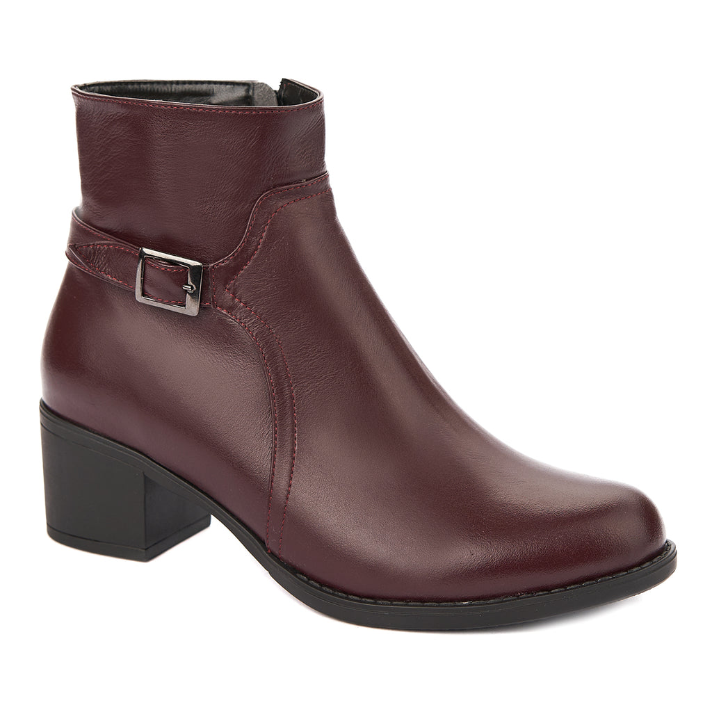 Botine dama visinii din piele naturala 6234 – Superlative.ro