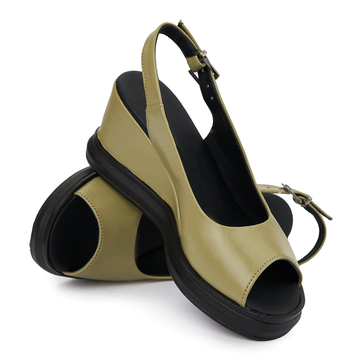 Sandale dama din piele naturala cu platforma 2338 – Superlative.ro