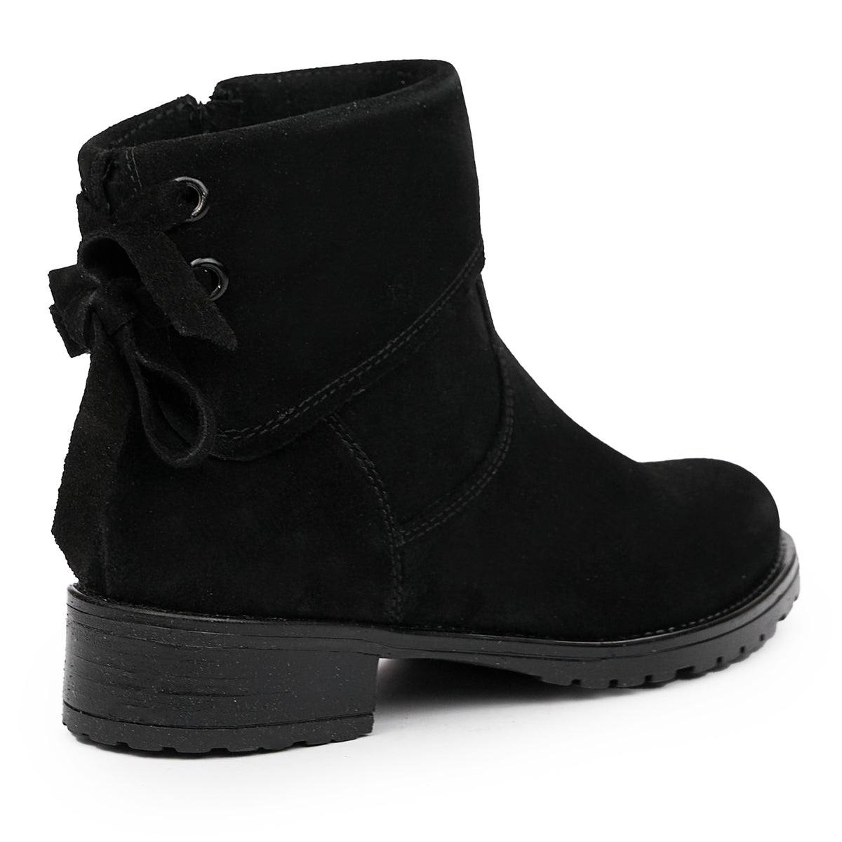 Botine fara Toc Piele Naturala Neagra 8196 – Superlative.ro