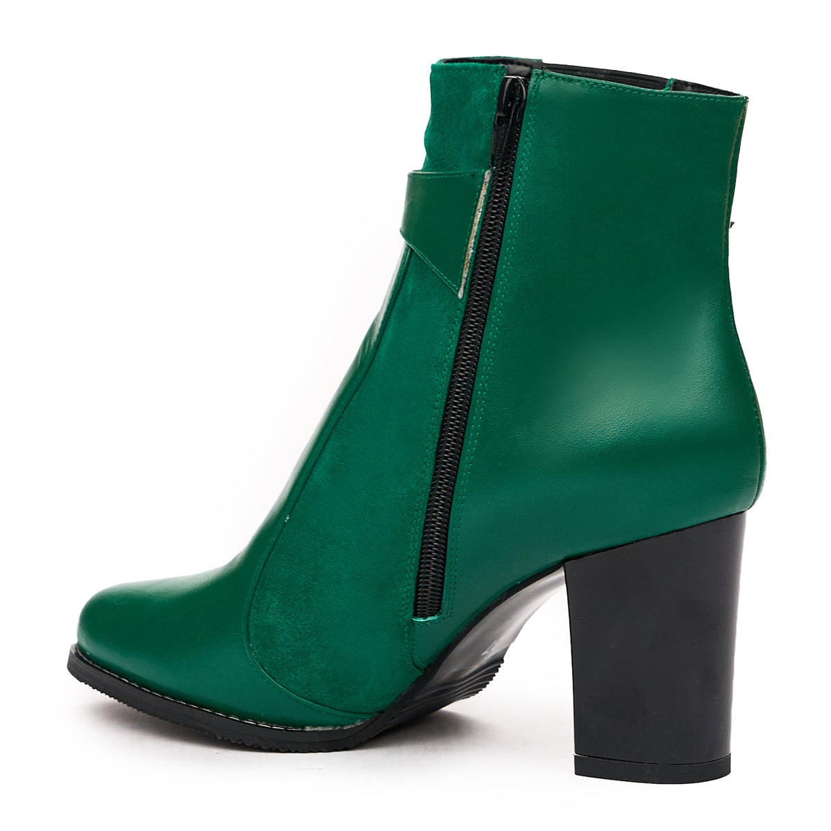 Botine elegante verzi din piele naturala 6617 – Superlative.ro