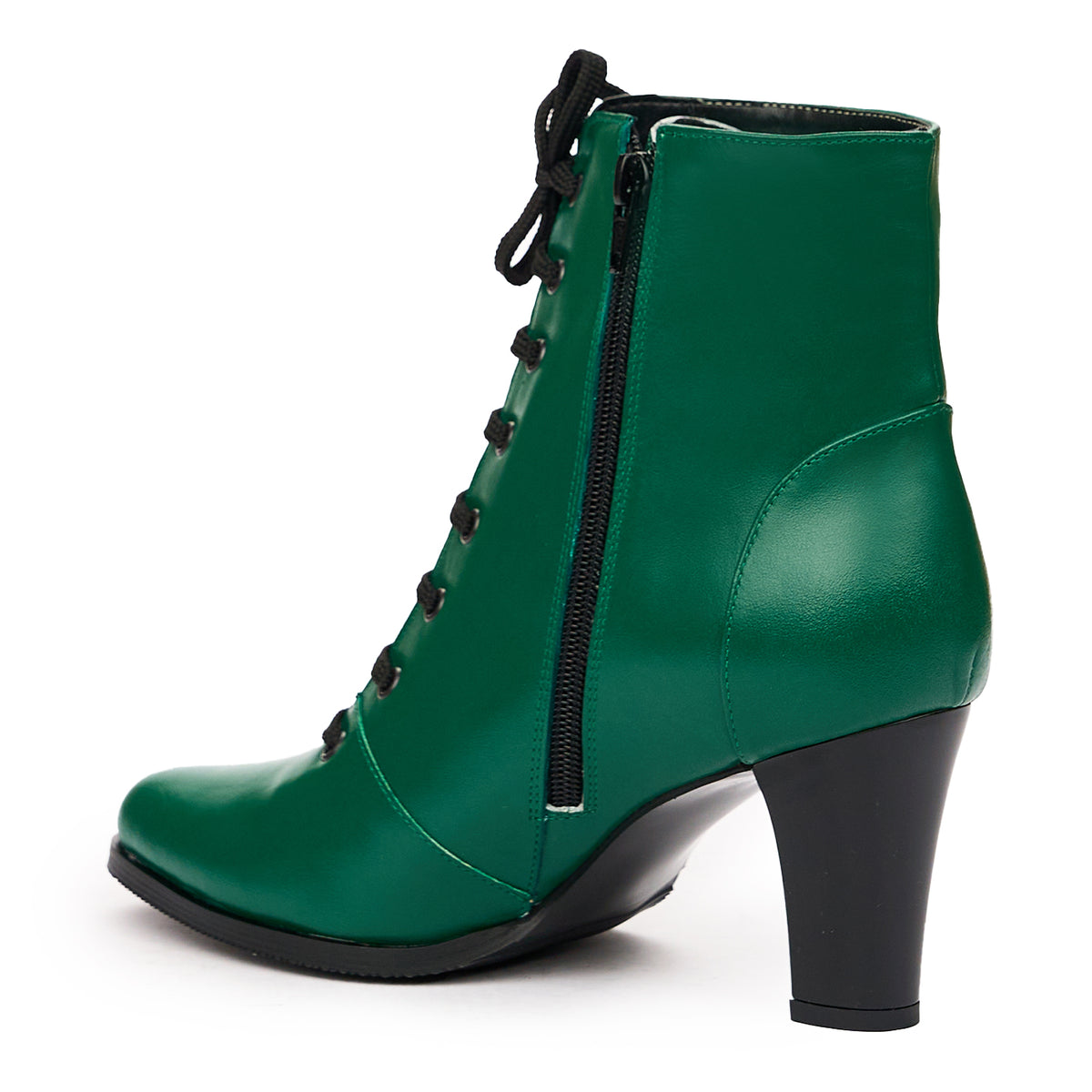 Botine elegante verzi din piele naturala 6618 – Superlative.ro