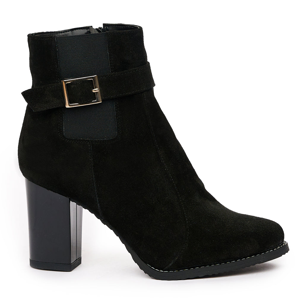 Botine elegante negre din piele naturala 6605 – Superlative.ro