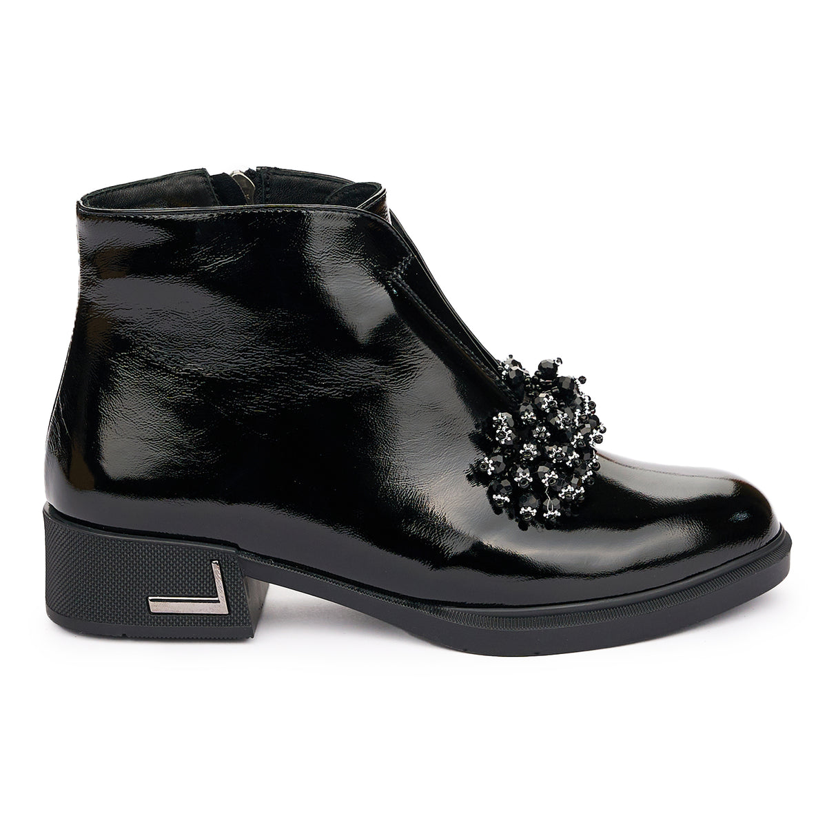 Ghete de Piele Dama Casual Negre 12028 – Superlative.ro