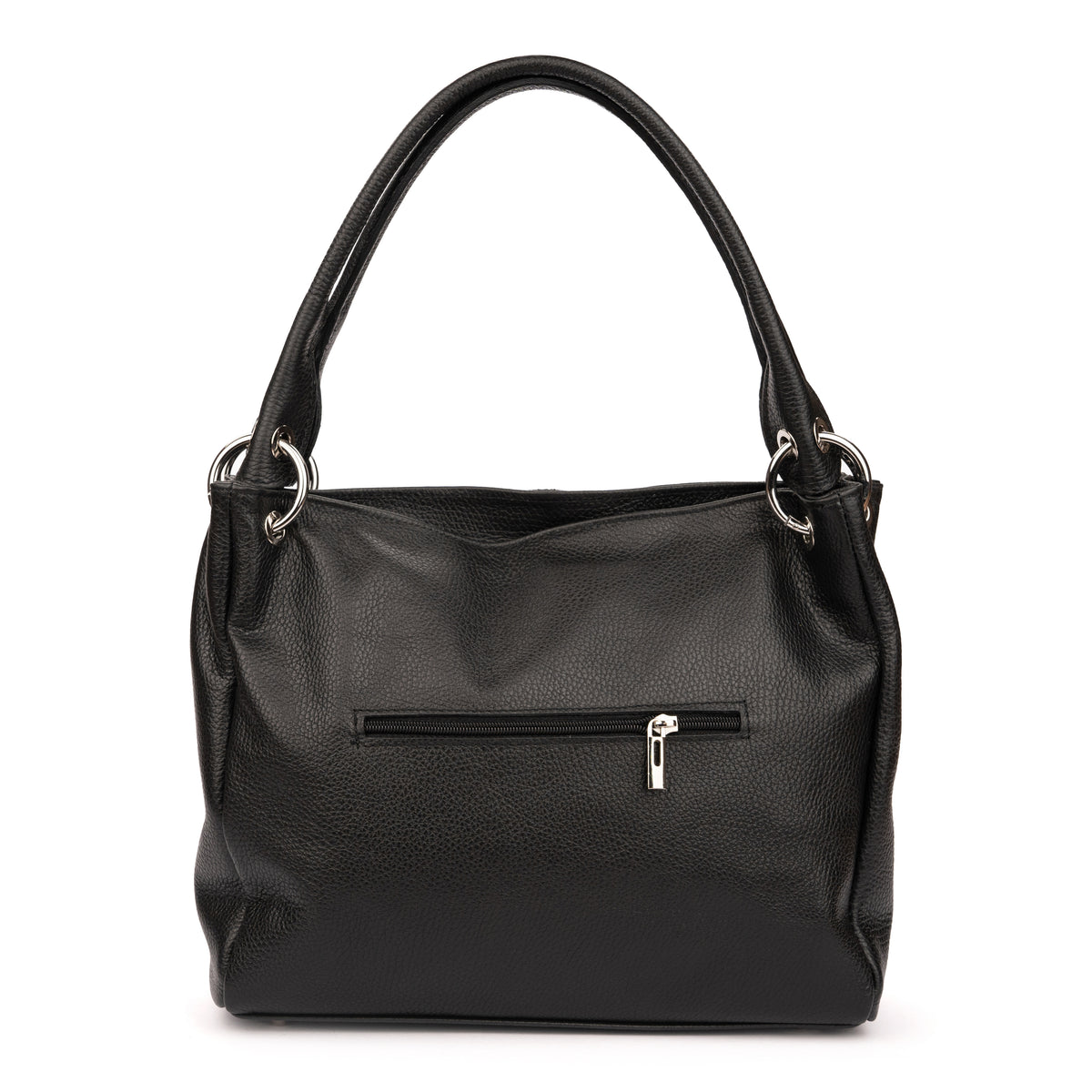 Geanta dama din piele naturala neagra 11099 – Superlative.ro