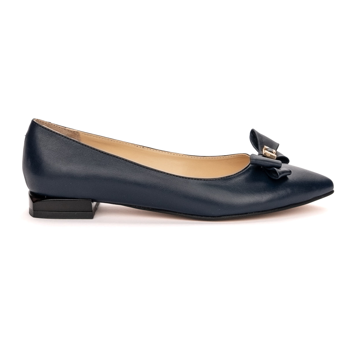 Balerini dama din piele naturala bleumarin 13398 – Superlative.ro