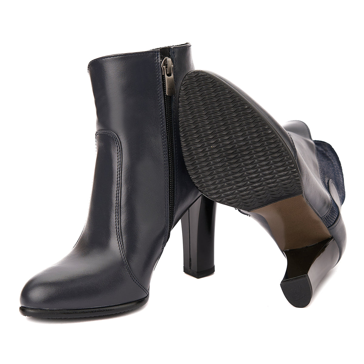 Botine dama bleumarin din piele naturala 6189 – Superlative.ro