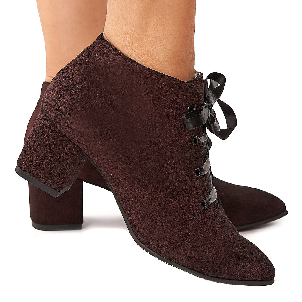 Botine cu Toc Gros Piele Naturala 6109 – Superlative.ro