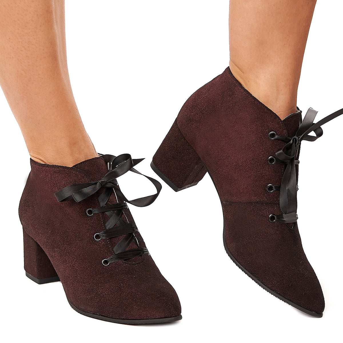 Botine cu Toc Gros Piele Naturala 6109 – Superlative.ro