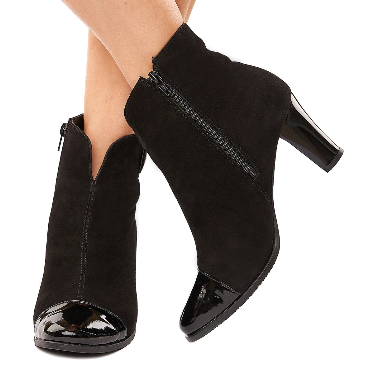 Botine Dama cu Toc Inalt 7 Cm din Piele Naturala 6123 – Superlative.ro