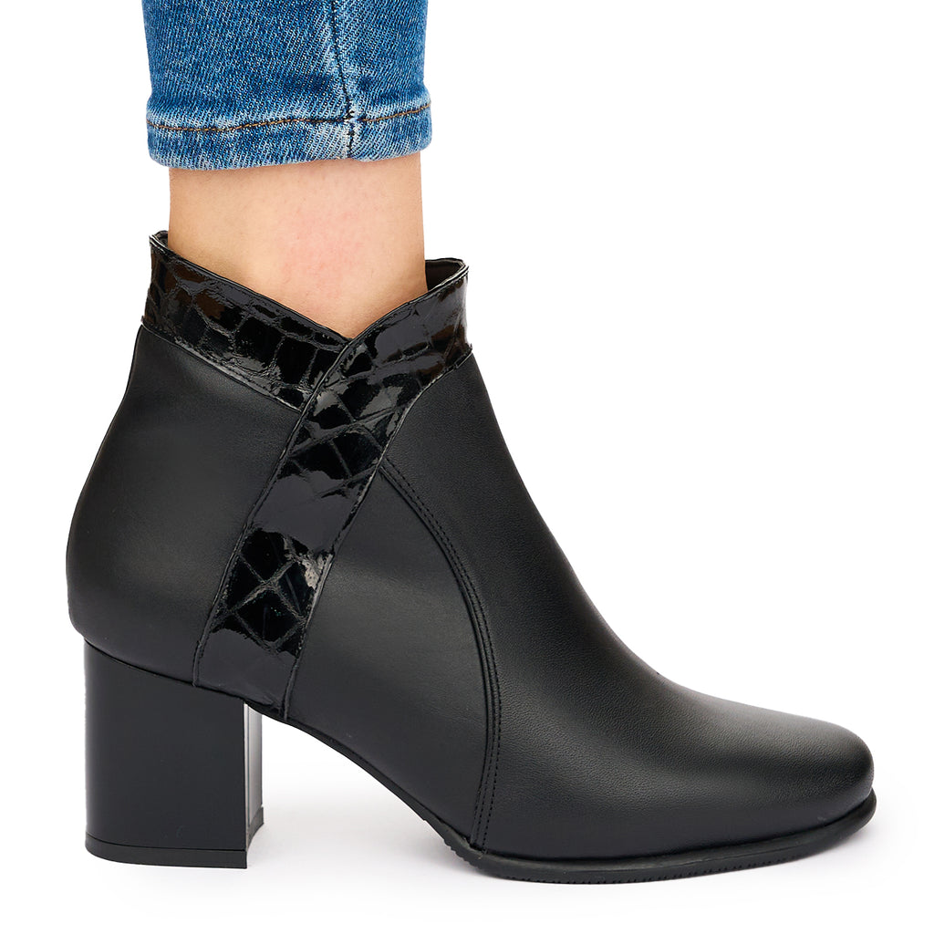 Botine dama din piele naturala 10774 – Superlative.ro