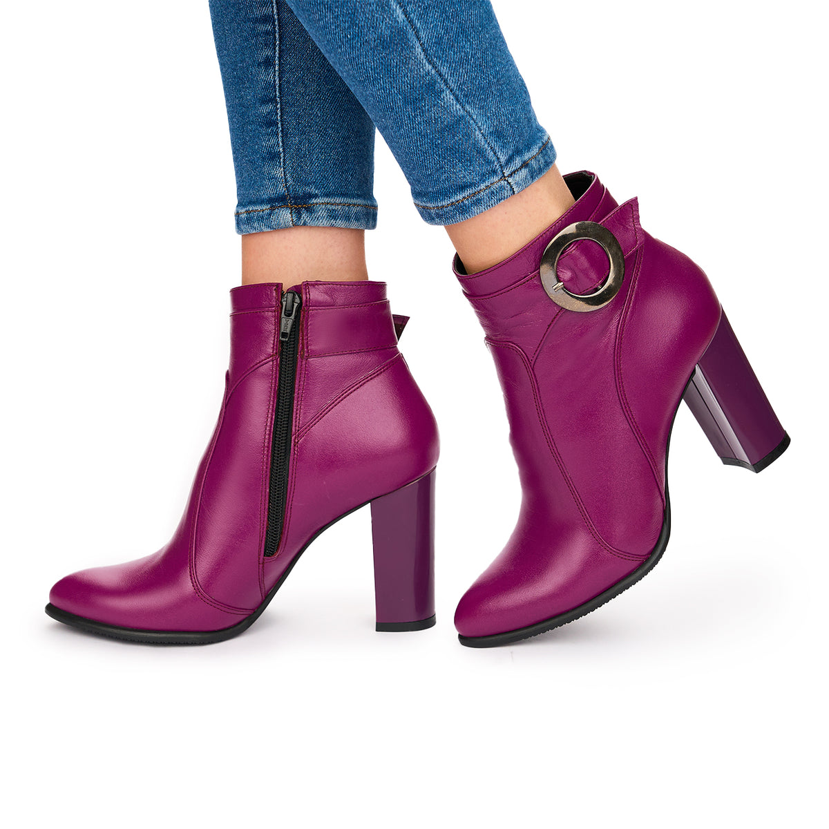 Botine dama din piele naturala 10779 – Superlative.ro