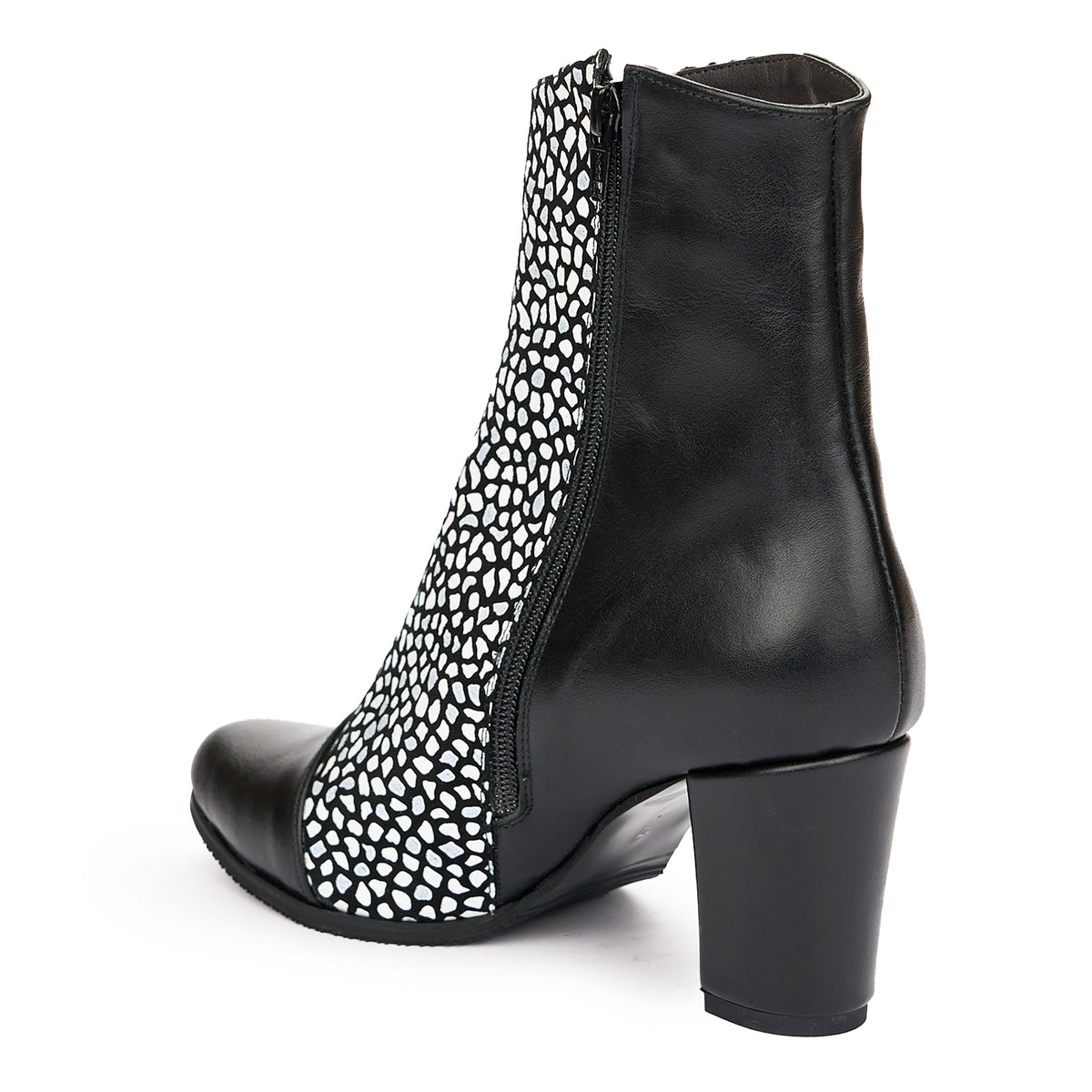 Botine dama din piele naturala 12019 – Superlative.ro