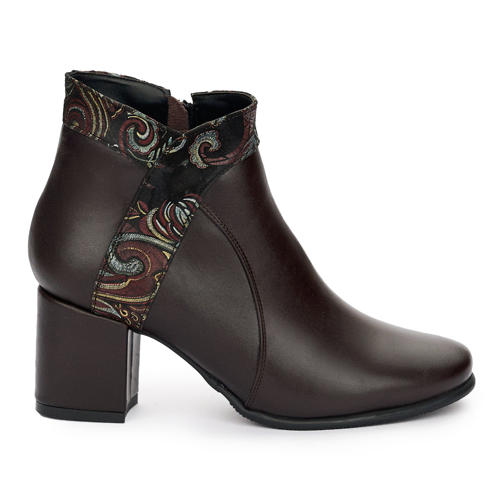 Botine Visinii cu Toc 7 Cm Dama din Piele Naturala 12349 – Superlative.ro