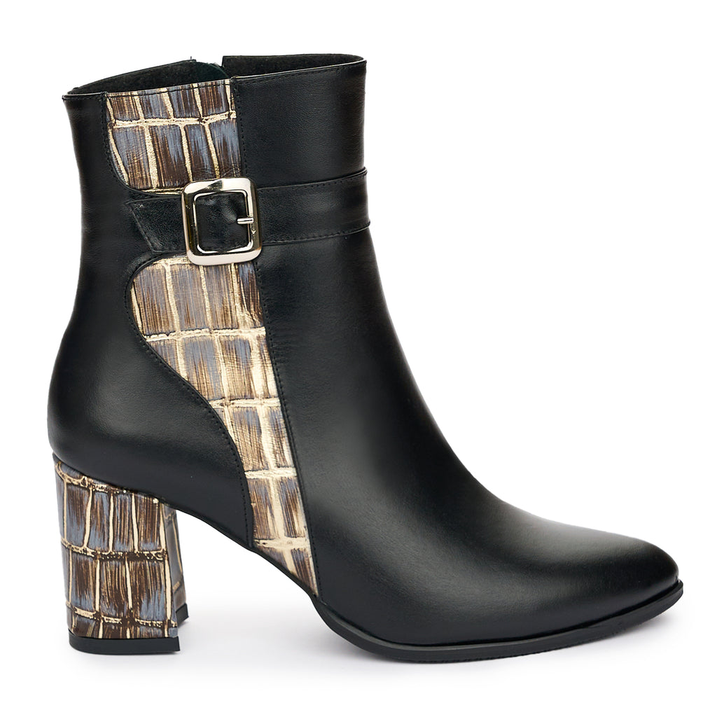 Botine dama din piele naturala 12492 – Superlative.ro