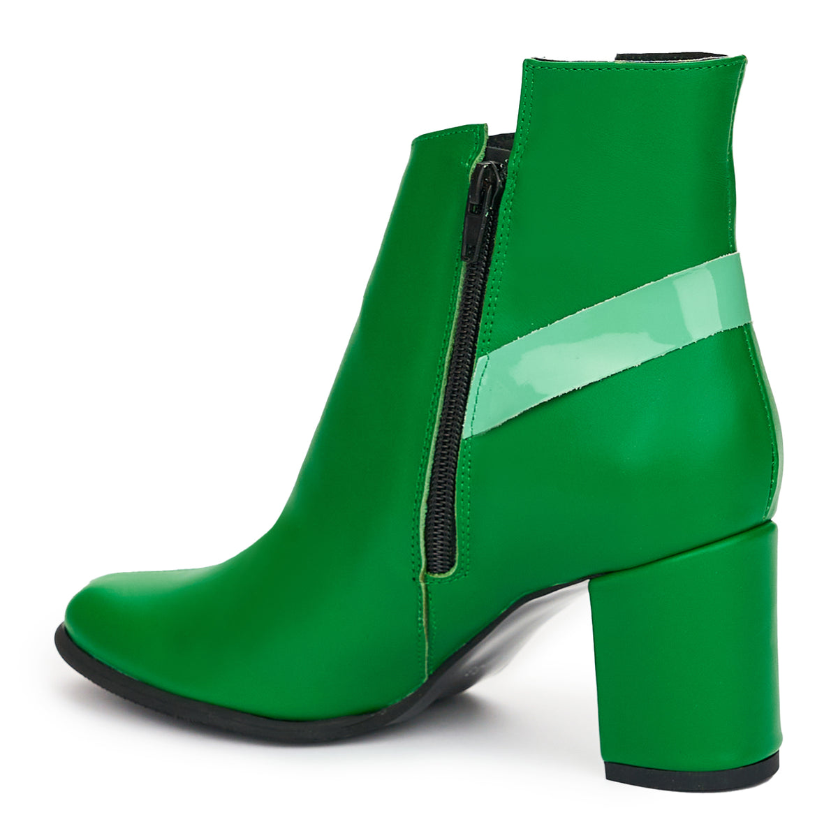 Botine Dama Piele Verzi Toc 7 Cm 12508 – Superlative.ro