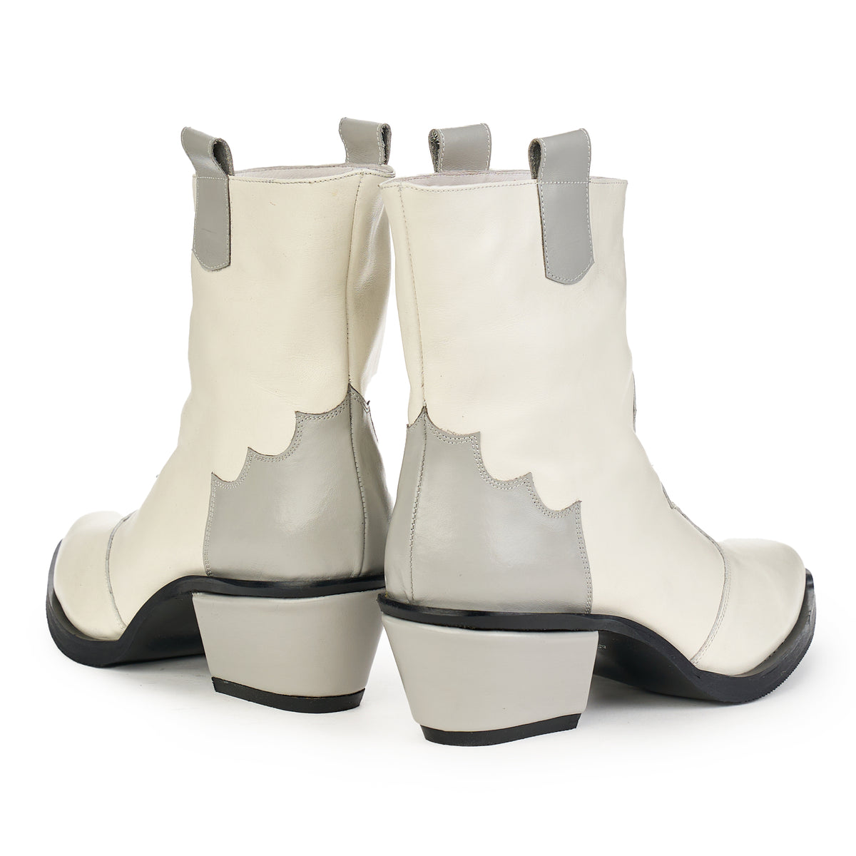Cizme Albe Piele Dama Toc 6 Cm 12083 – Superlative.ro