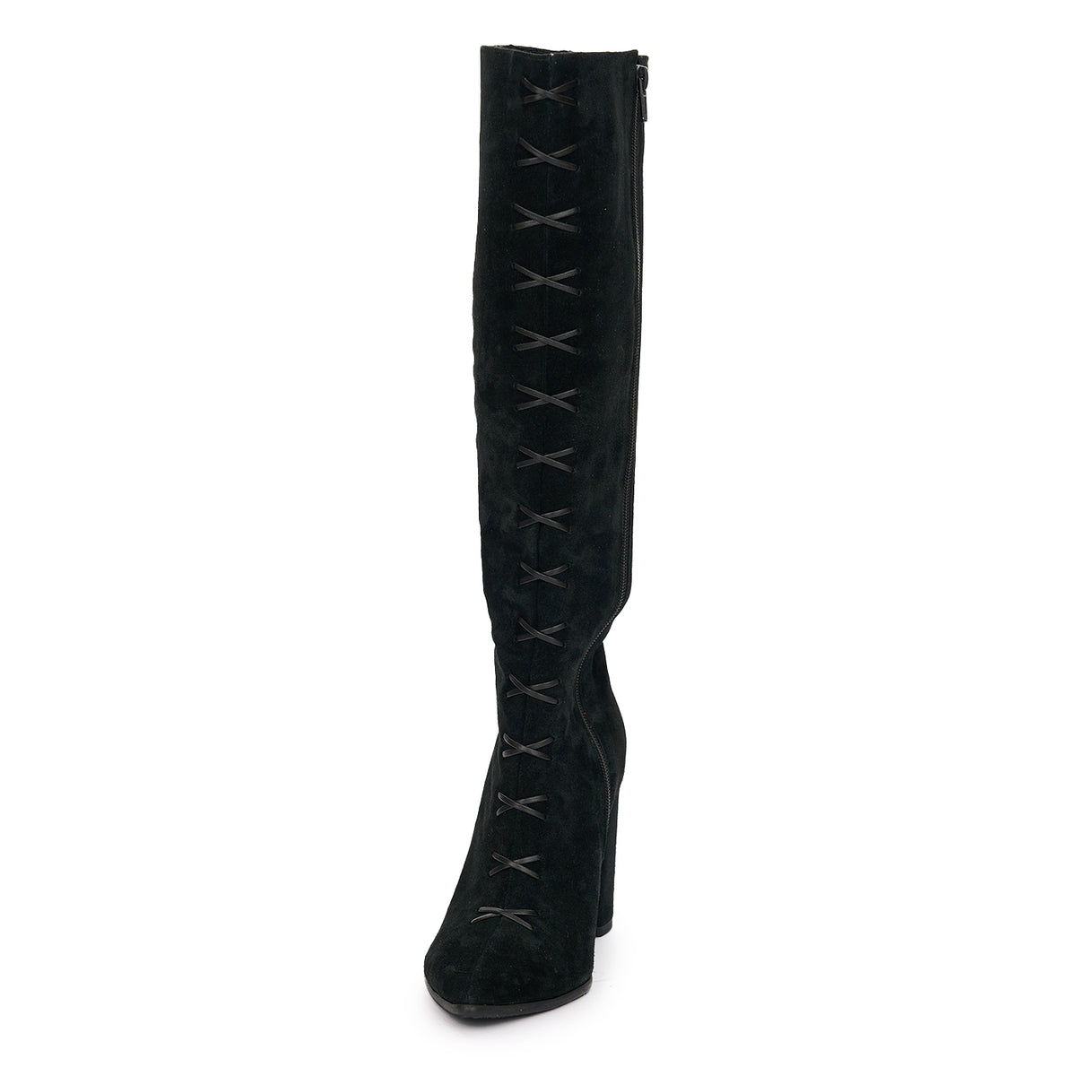Cizme Dama Piele Inalte Toc 9.5 Cm Negre 12394 – Superlative.ro