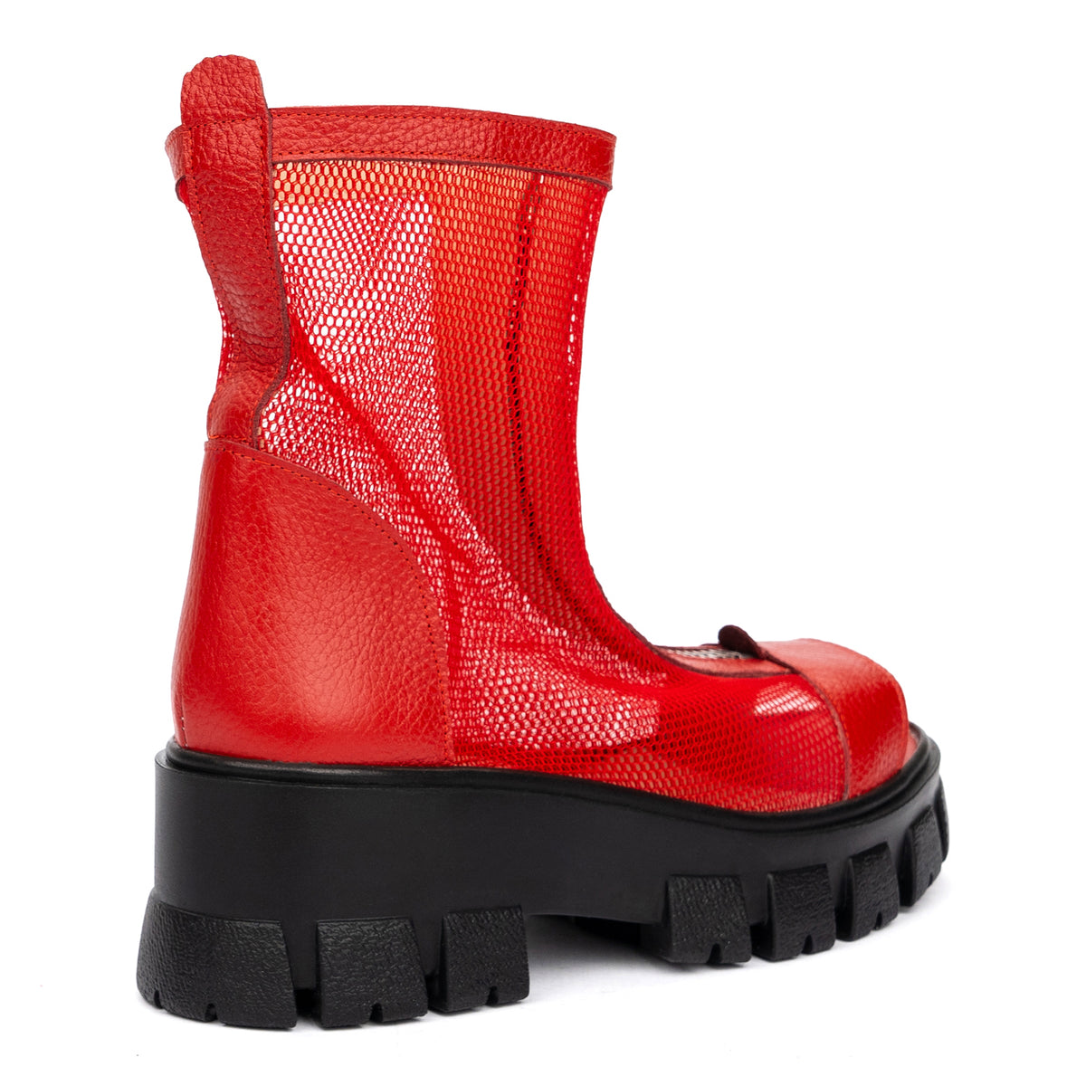 Ghete Rosii Dama din Piele Naturala 8659 – Superlative.ro