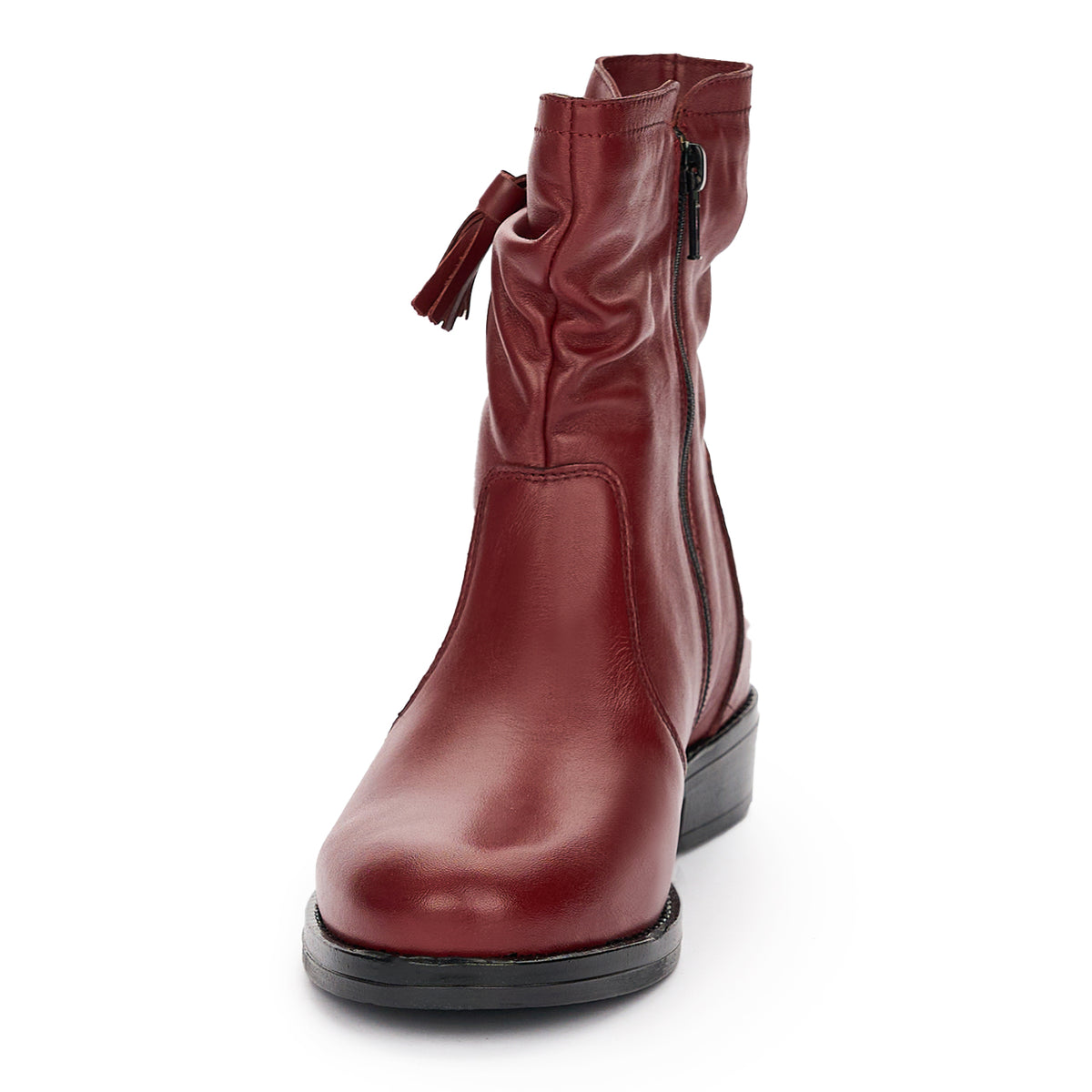 Ghete Piele Visinii Dama cu Fermoar Casual 12379 – Superlative.ro