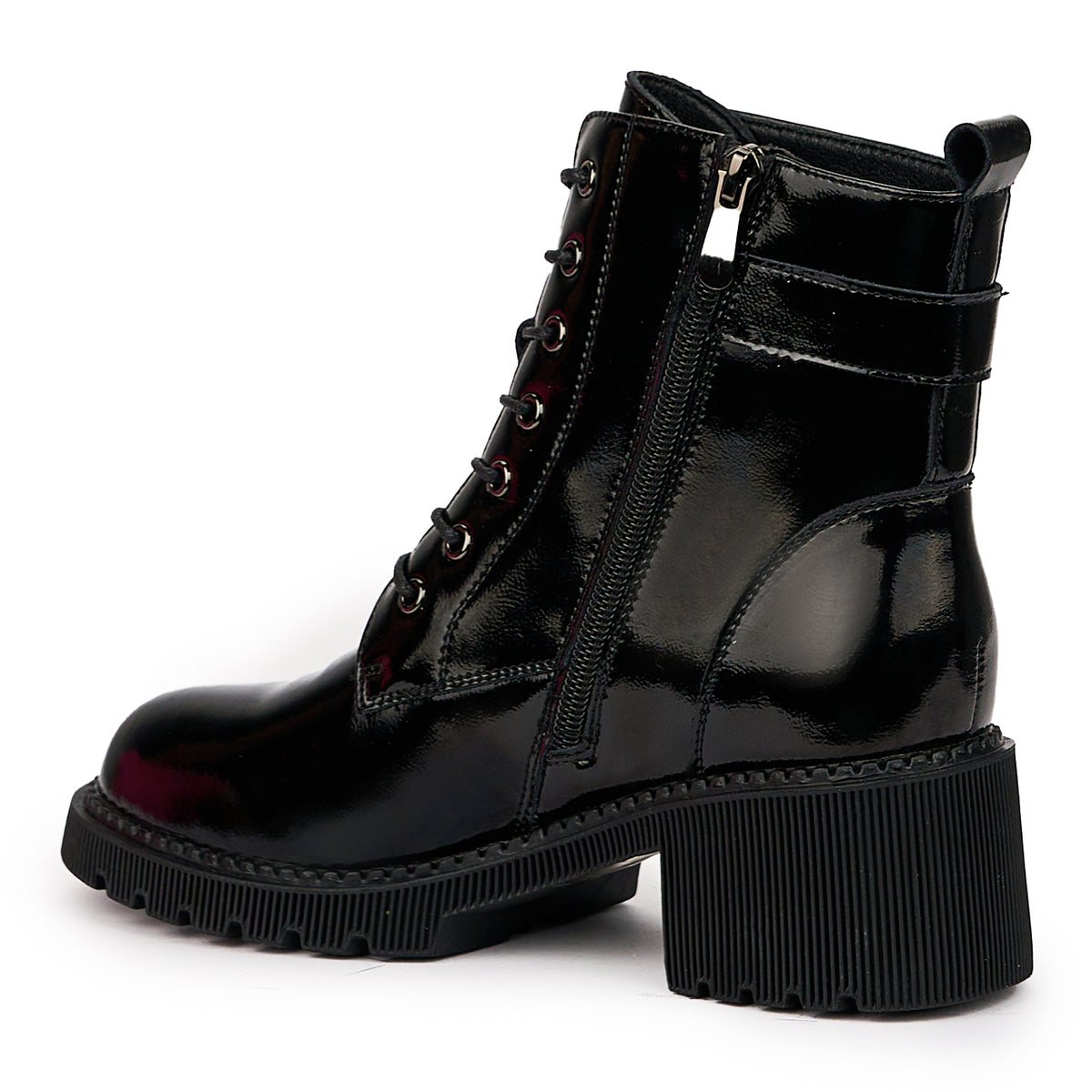 Ghete dama din piele naturala neagra 14360 – Superlative.ro