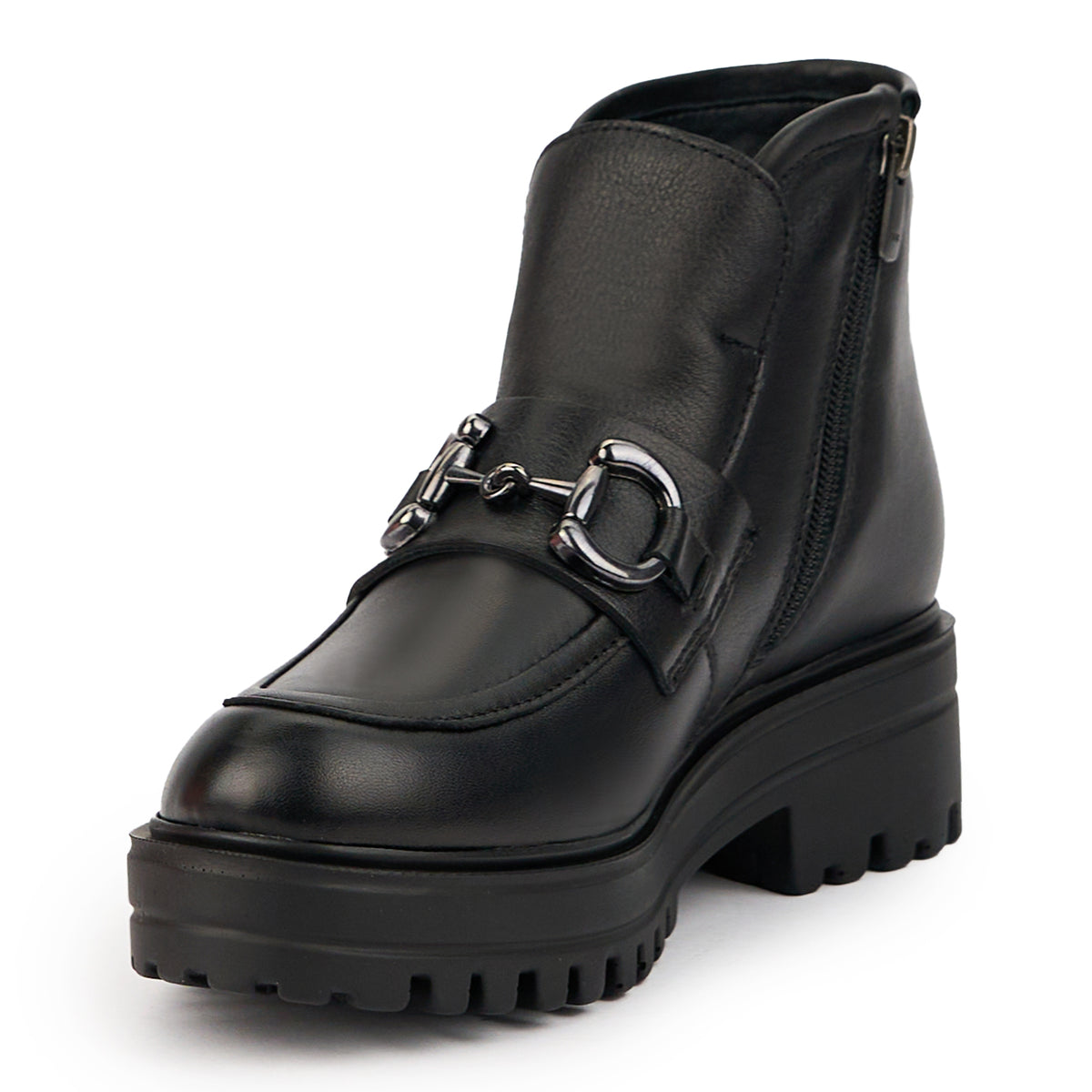 Ghete dama din piele naturala neagra 14700 – Superlative.ro