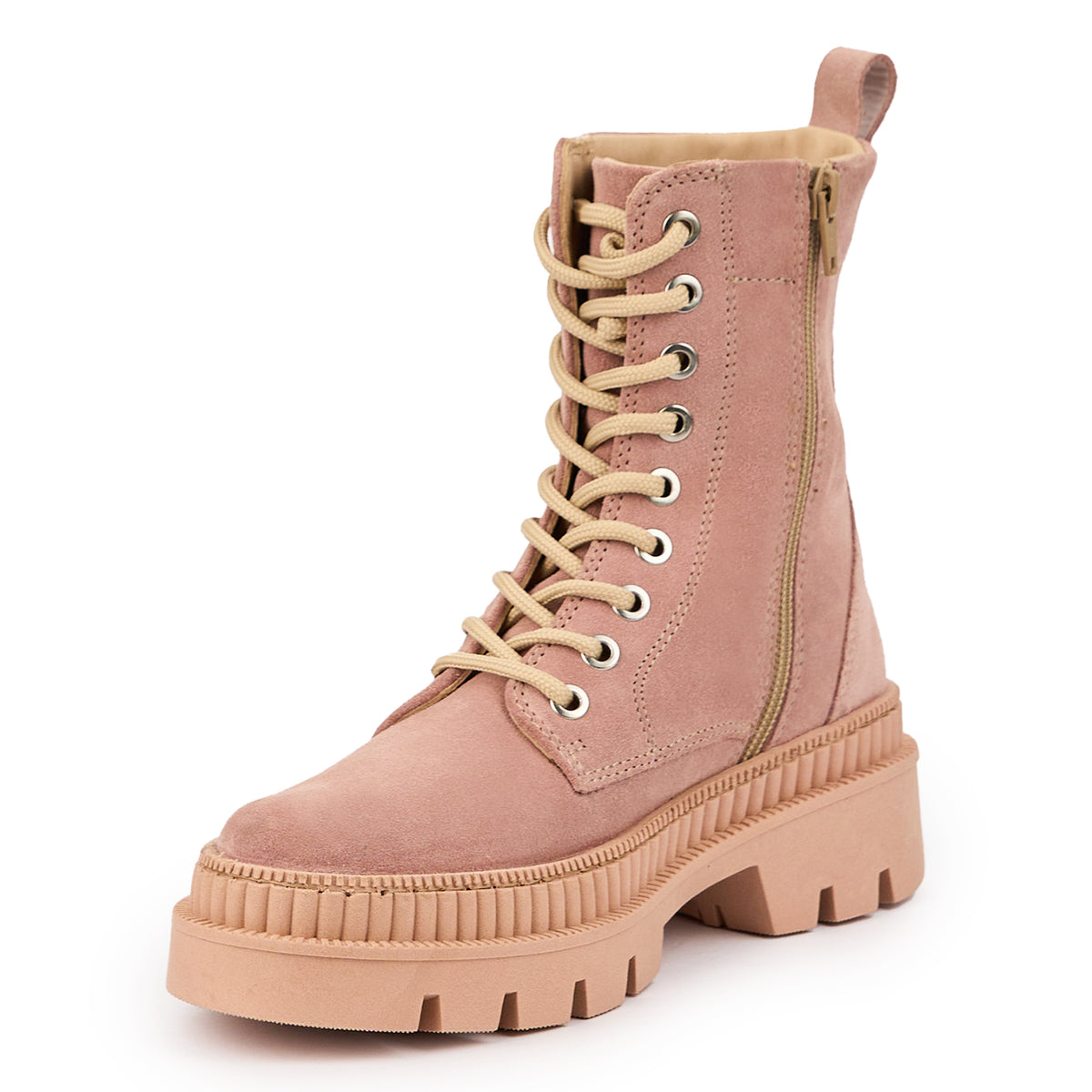 Ghete dama din piele naturala roz 14674 – Superlative.ro