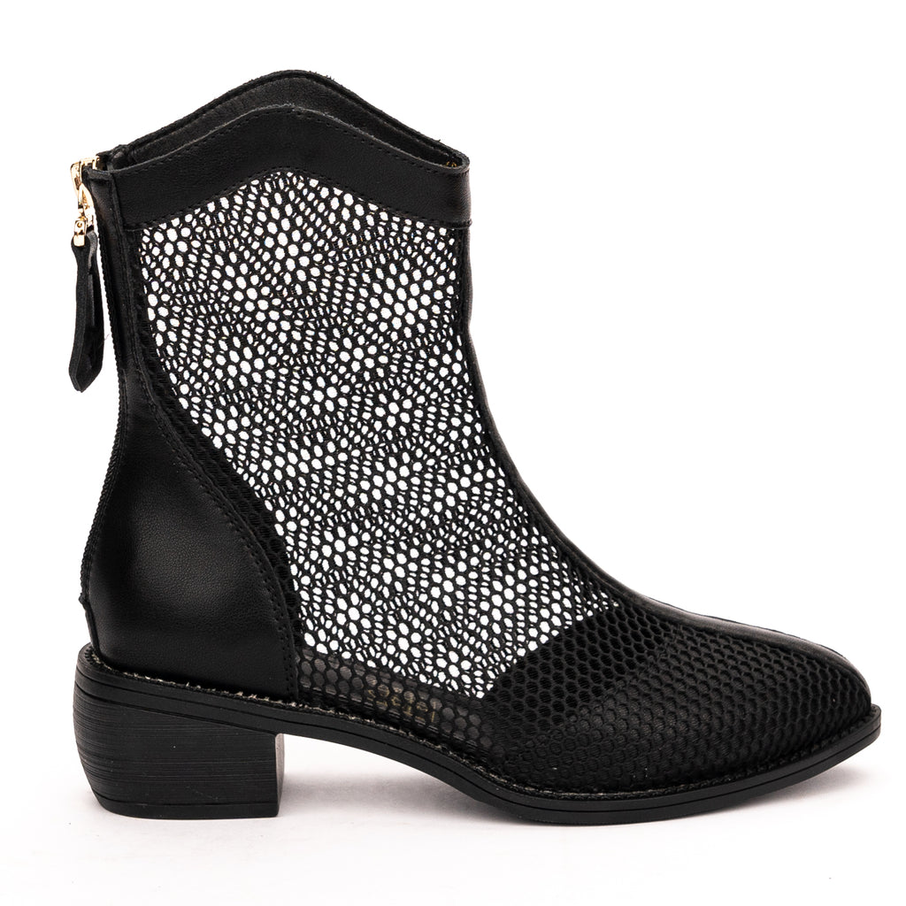 Ghete vara dama din piele naturala neagra 13188 – Superlative.ro
