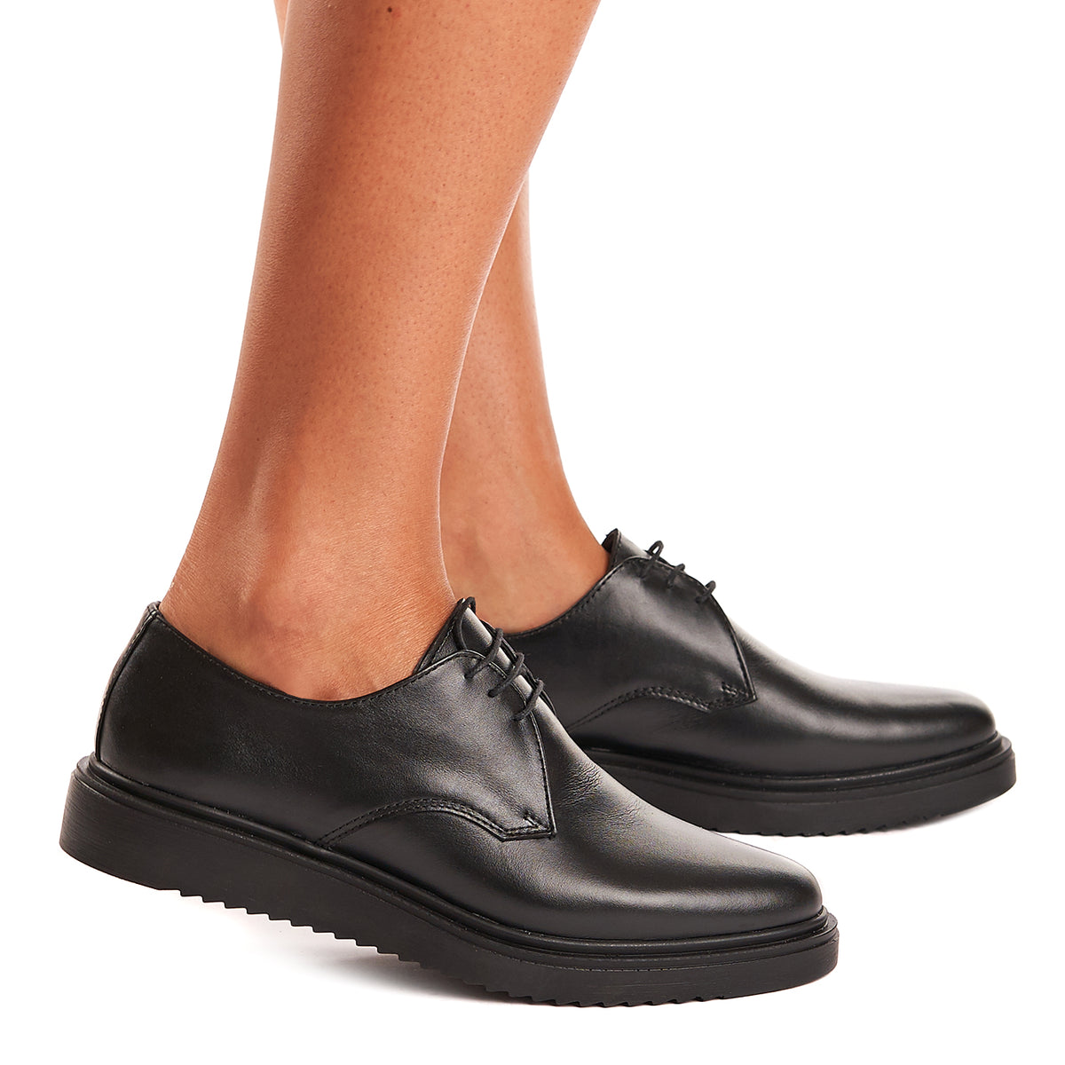 Pantofi Casual Negri Dama din Piele Naturala Neagra 1553 – Superlative.ro