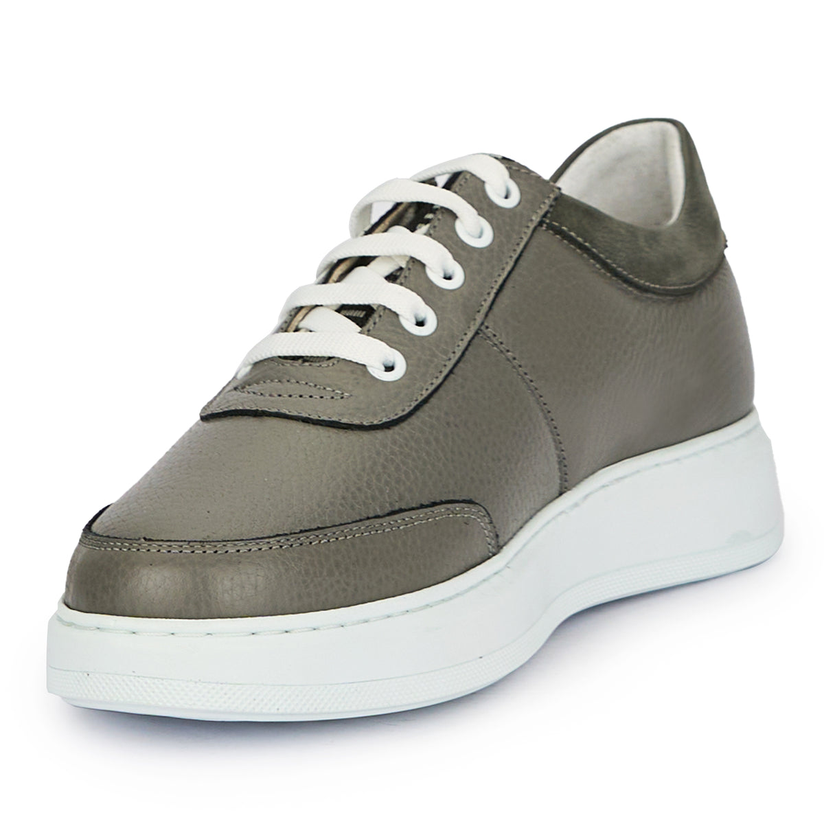 Pantofi barbati din piele naturala gri 7697 – Superlative.ro