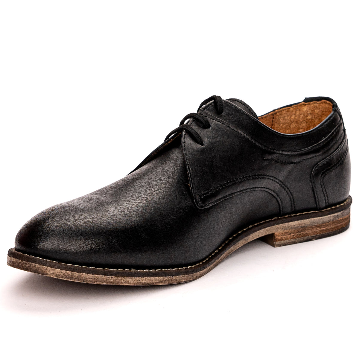 Pantofi barbati din piele naturala neagra 7524 – Superlative.ro