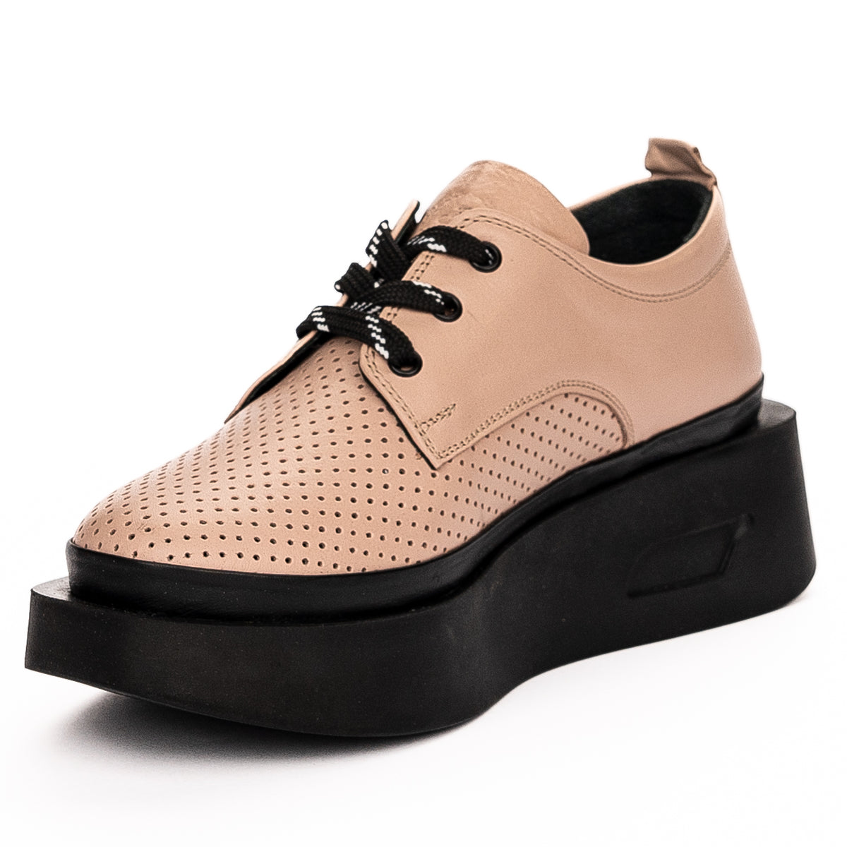 Pantofi casual dama din piele naturala roz 13297 – Superlative.ro