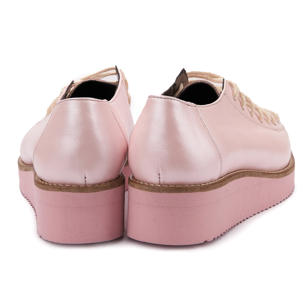 Pantofi Roz Piele Naturala Dama Casual cu Talpa 3 Cm 1411 – Superlative.ro