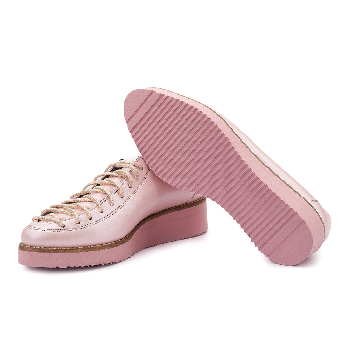 Pantofi Roz Piele Naturala Dama Casual cu Talpa 3 Cm 1411 – Superlative.ro