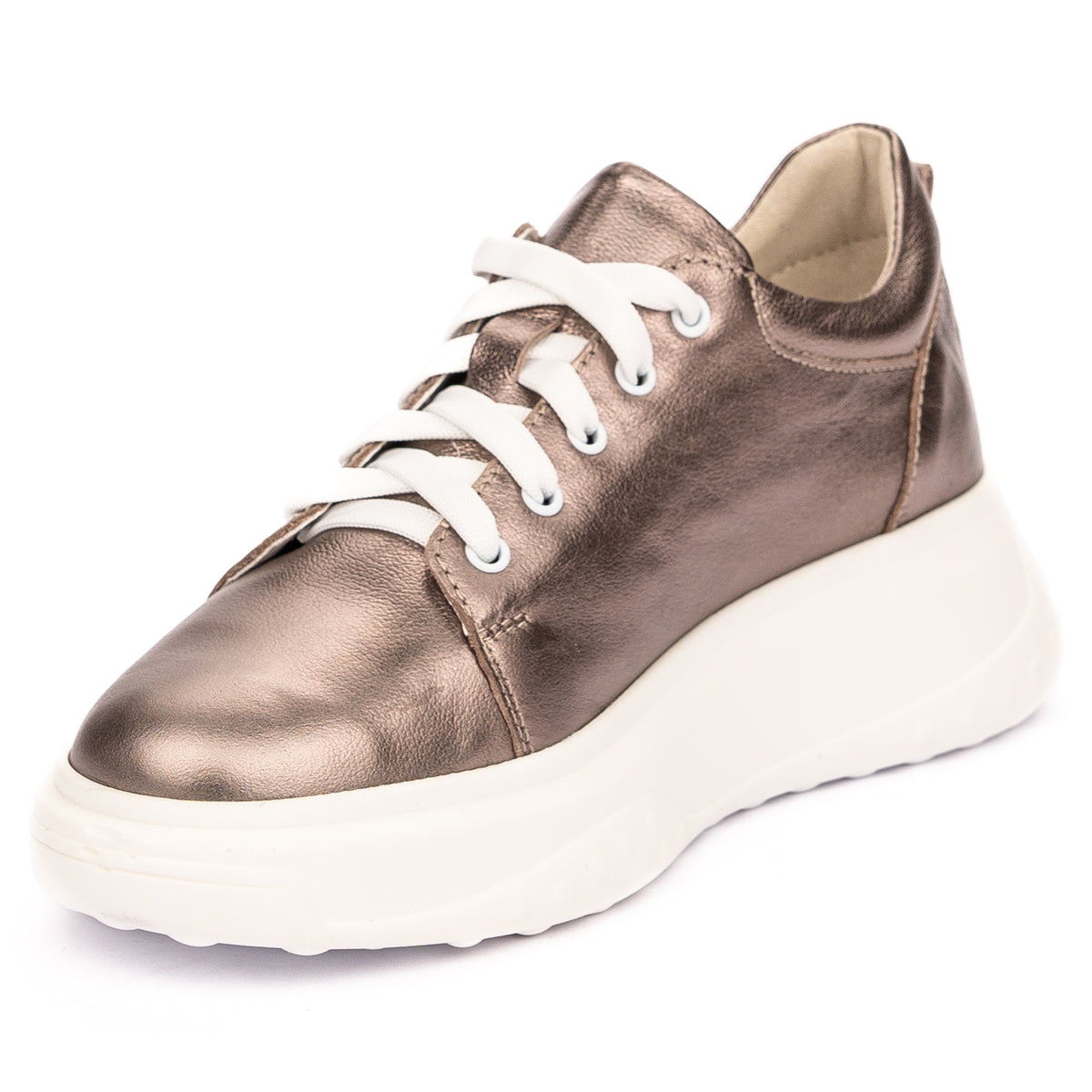 Pantofi dama din piele naturala argintie 13184 – Superlative.ro