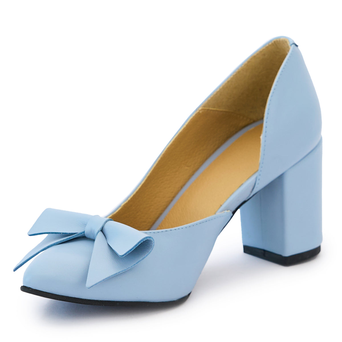 Pantofi dama din piele naturala bleu 14053 – Superlative.ro