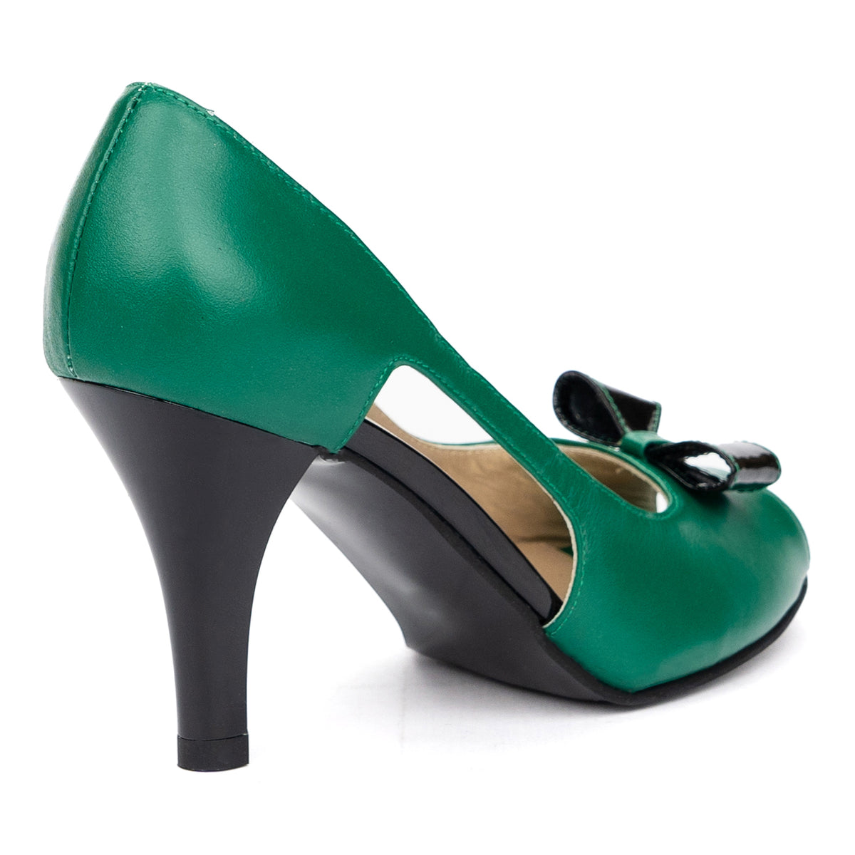 Pantofi Verzi Dama cu Toc 8 Cm din Piele Naturala 8722 – Superlative.ro