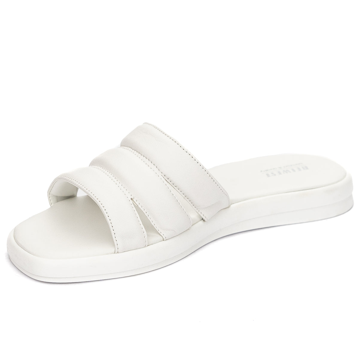 Papuc dama din piele naturala alba cu talpa joasa 13659 – Superlative.ro