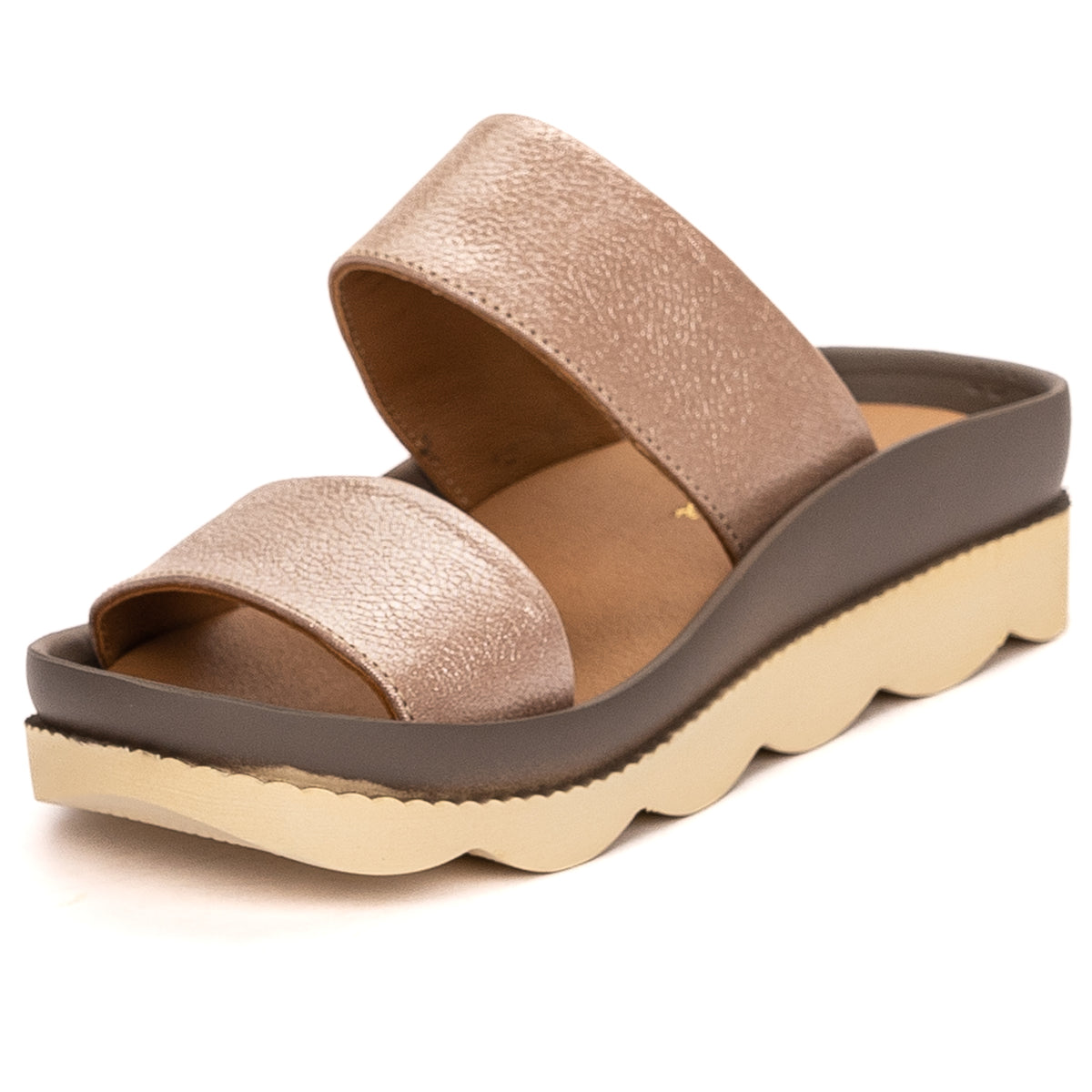 Papuc dama din piele naturala bej 13560 – Superlative.ro